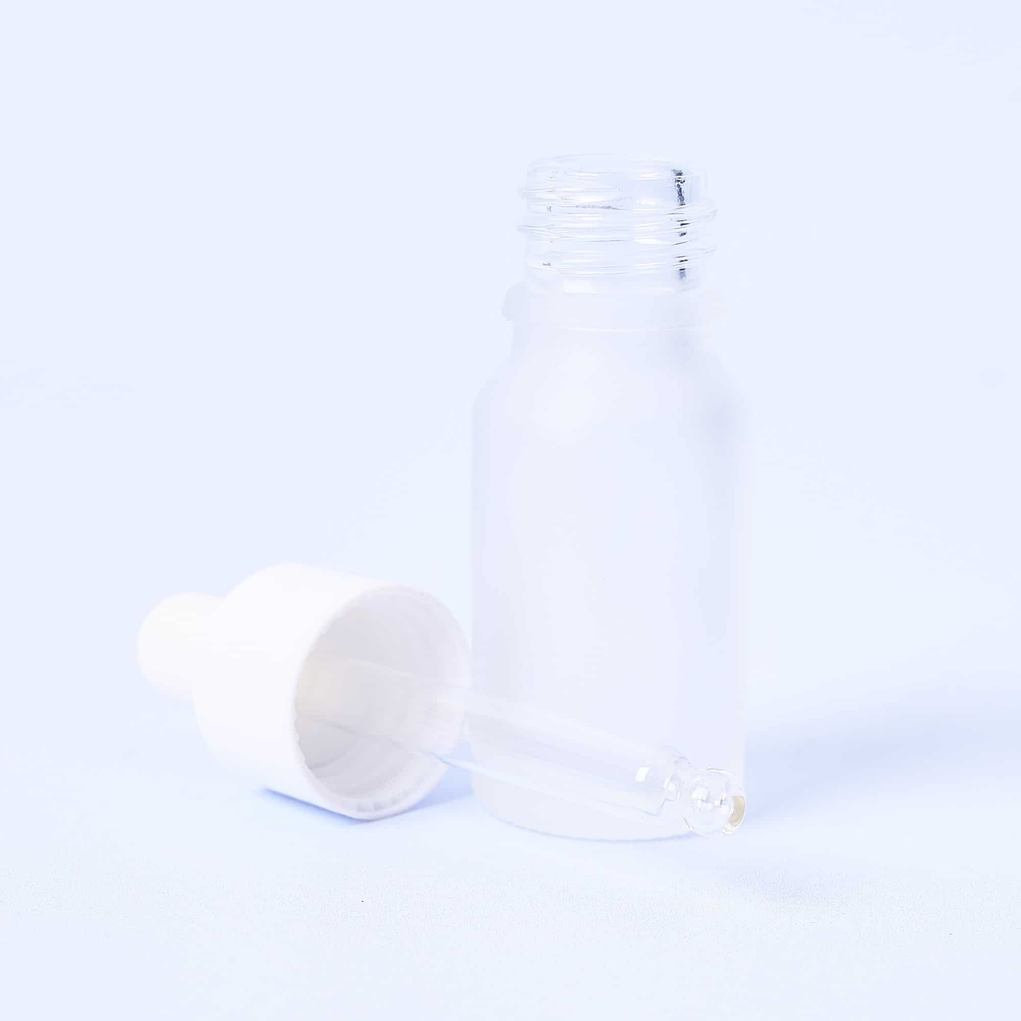 10ml Frosted Glass Dropper Bottle With White Pipette