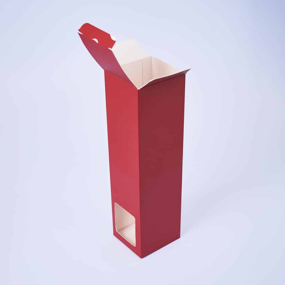 Red Diffuser Glass Box with Window - Bag of 6