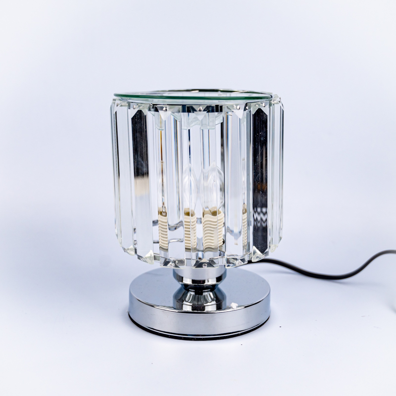Wax Warmer Straight Lamp Glass Silver