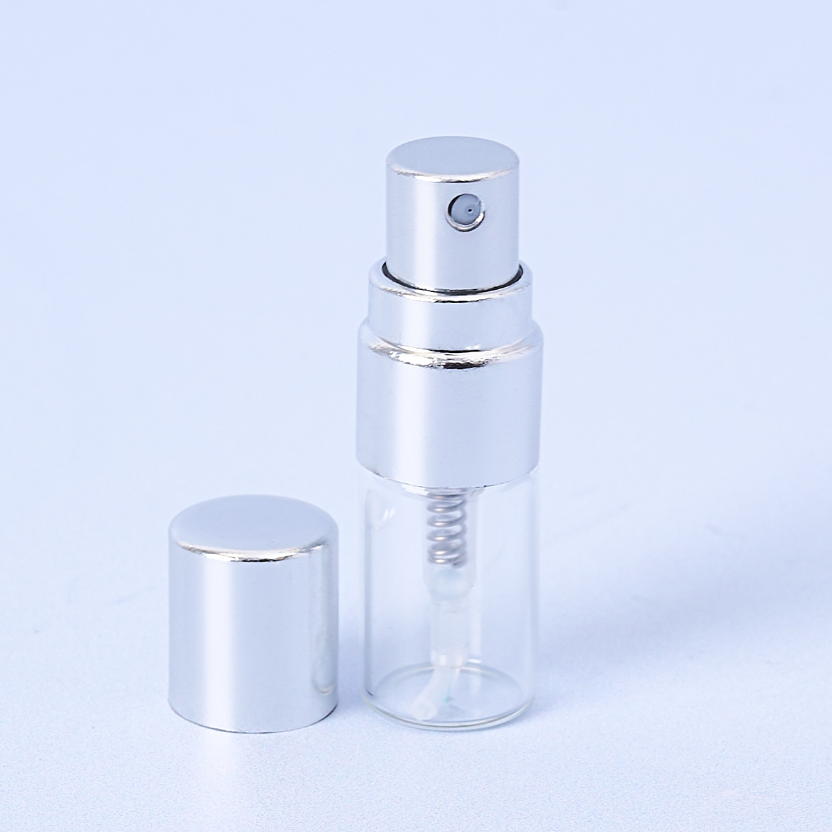 Box of 10 Silver 2ml Sample Perfume Bottles