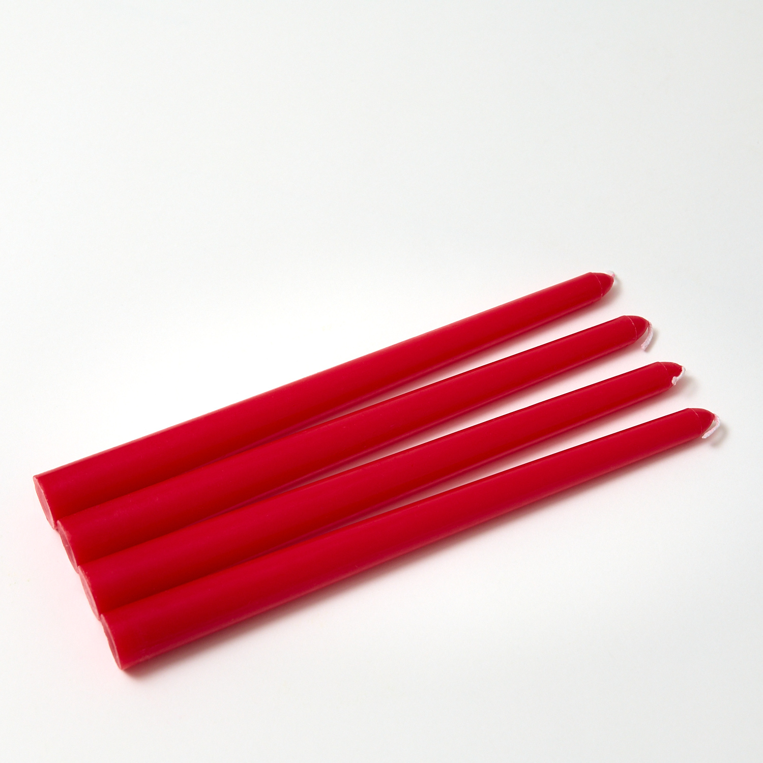 Red Taper Candles – Pack of 4 - The Soap Kitchen